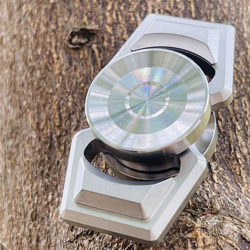 Nano Stainless steel Fidget Spinner EDC Adult Hand Spinner Fidget Toys ...