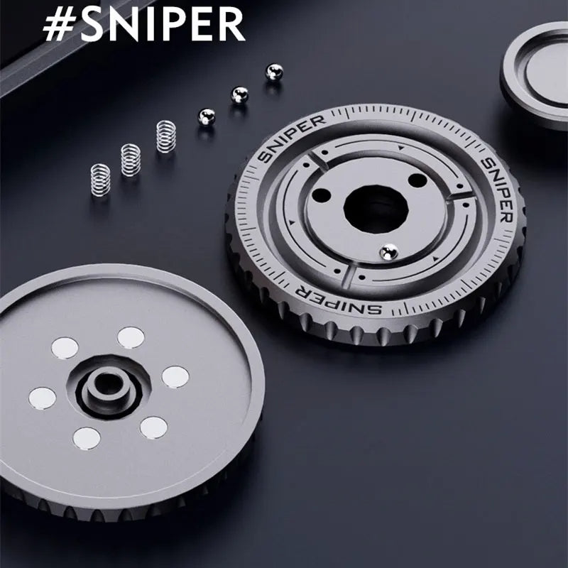 Sniper Mechanical Ratchet Fidget Spinner EDC Fidget Clicker Adult Fidg ...