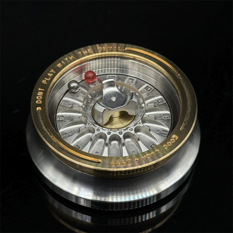 Lucky Number Roulette Fidget Spinner EDC Metal Adult Fidget Toy ADHD H ...
