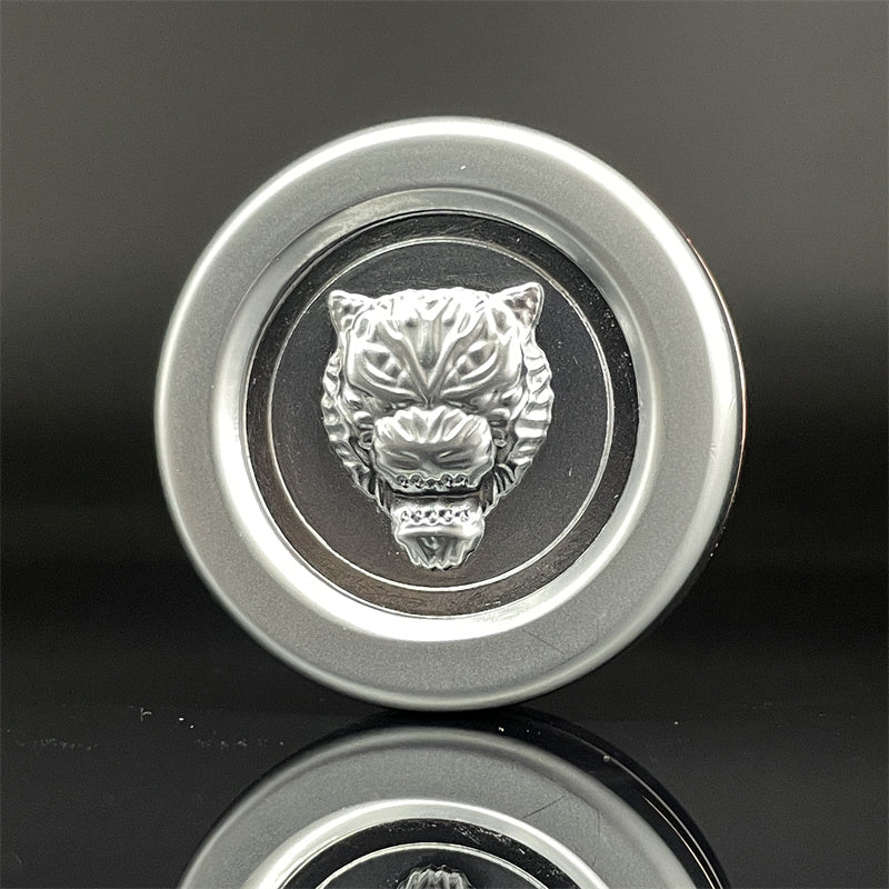 Tiger Head Ratchet Wheel Haptic Coins Stainless Steel Fidget Clicker E ...