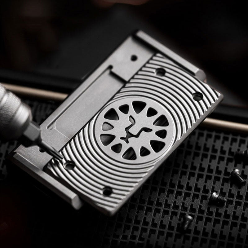 Titanium Alloy Washboard Haptic Slider EDC Fidget Slider Metal Fidget ...