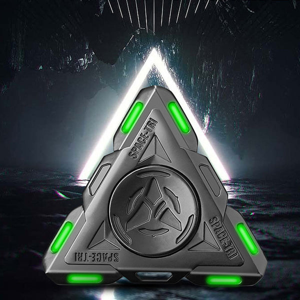 Triangular Battleship Luminous Fidget Spinner EDC Hand Spinner Adult F ...