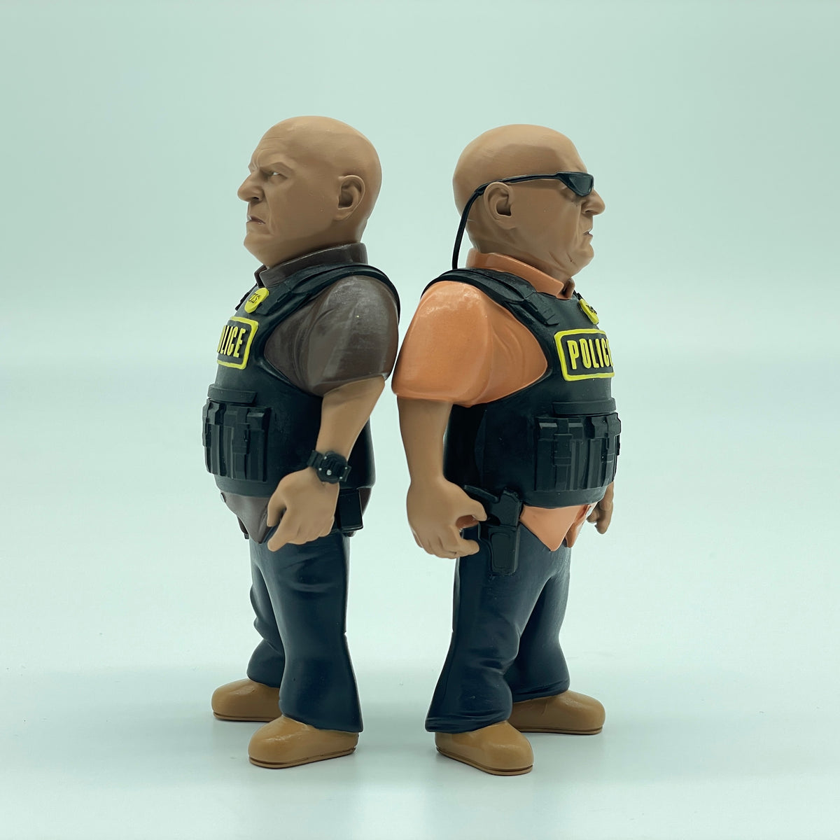 Classic Cartoon Style Breaking Bad Action Figure Hank Resin Model Mini ...