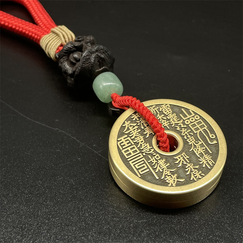 Brass Bagua Magnetic Haptic Coins EDC Adult Metal Fidget Toys Anti Str ...