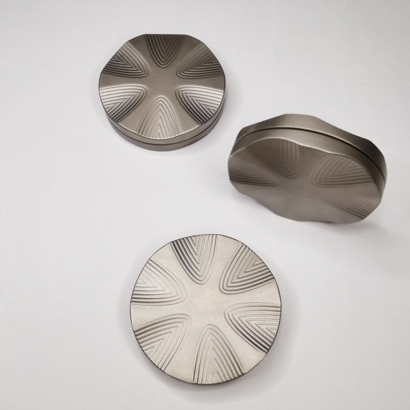 Stainless Steel EDC Haptic Fidget Coins Metal Fidget Clicker Adult Fid ...